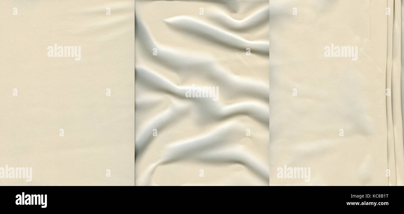 Set of textures closeup milky color leather for the background Stock ...
