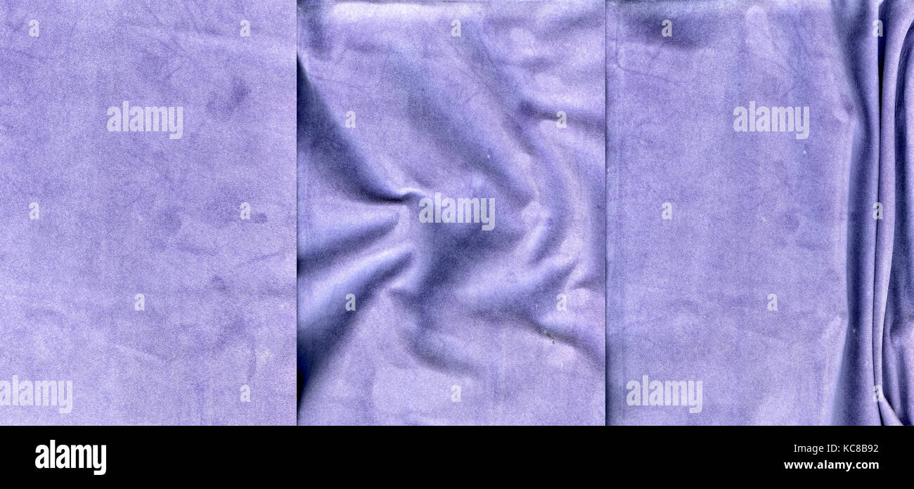Set of lilac suede leather textures for background Stock Photo - Alamy