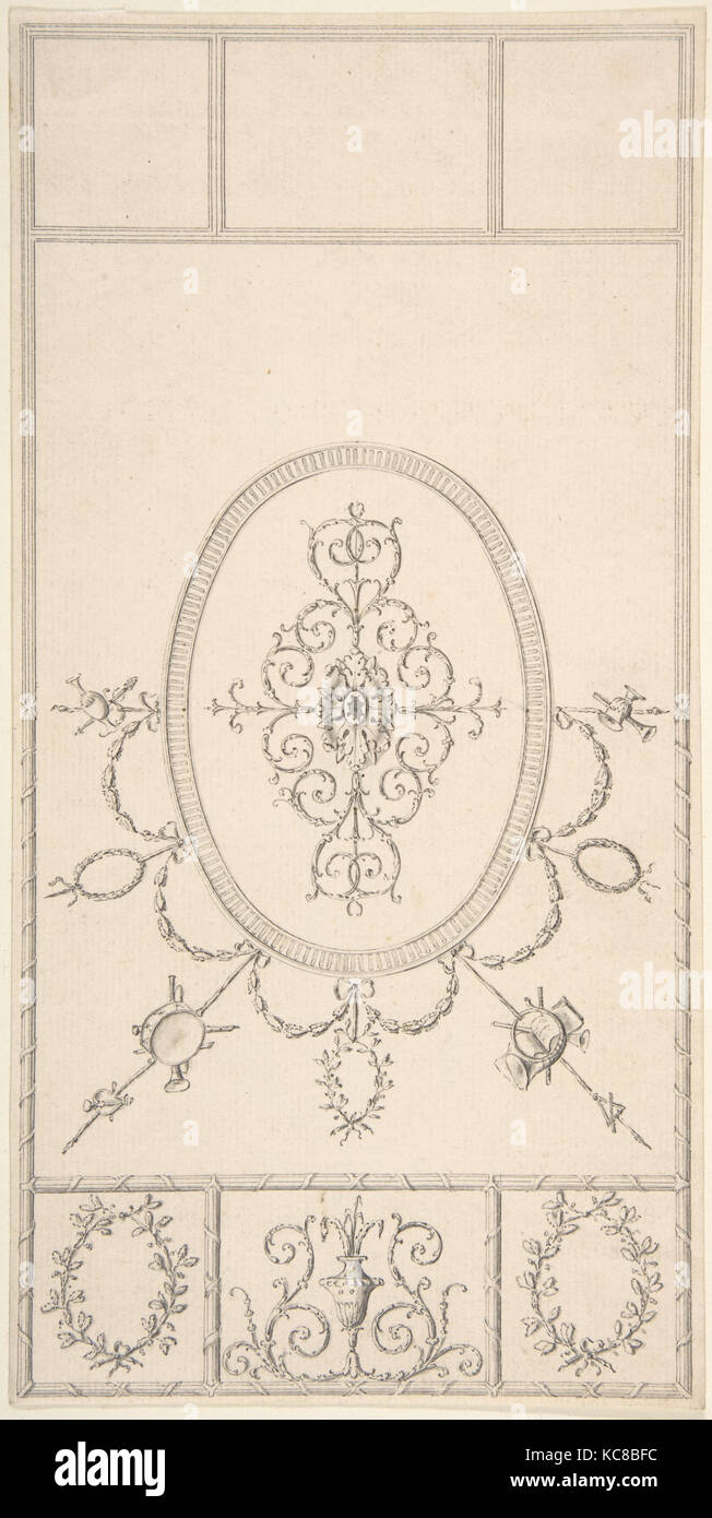 Design for a Ceiling, Style of Robert Adam, 1745–1800 Stock Photo - Alamy
