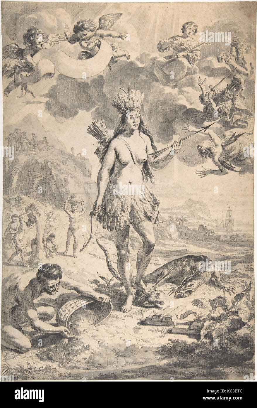 Allegory of america hi-res stock photography and images - Alamy