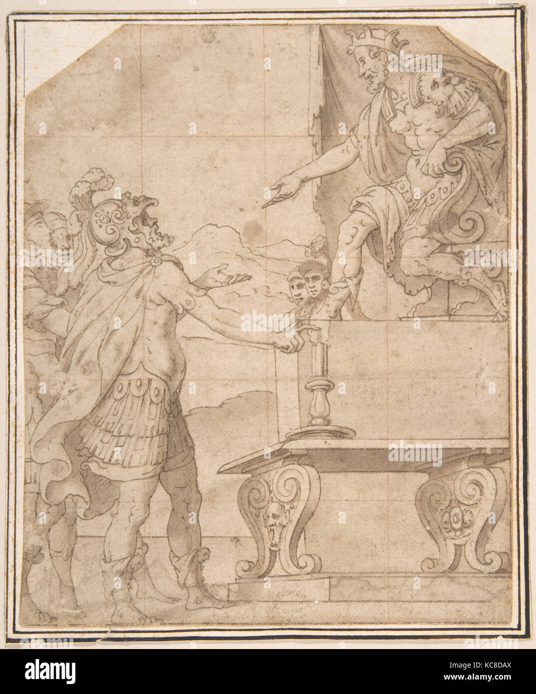 Mucius Scaevola Burning off his Hand before Porcenna, Anonymous ...