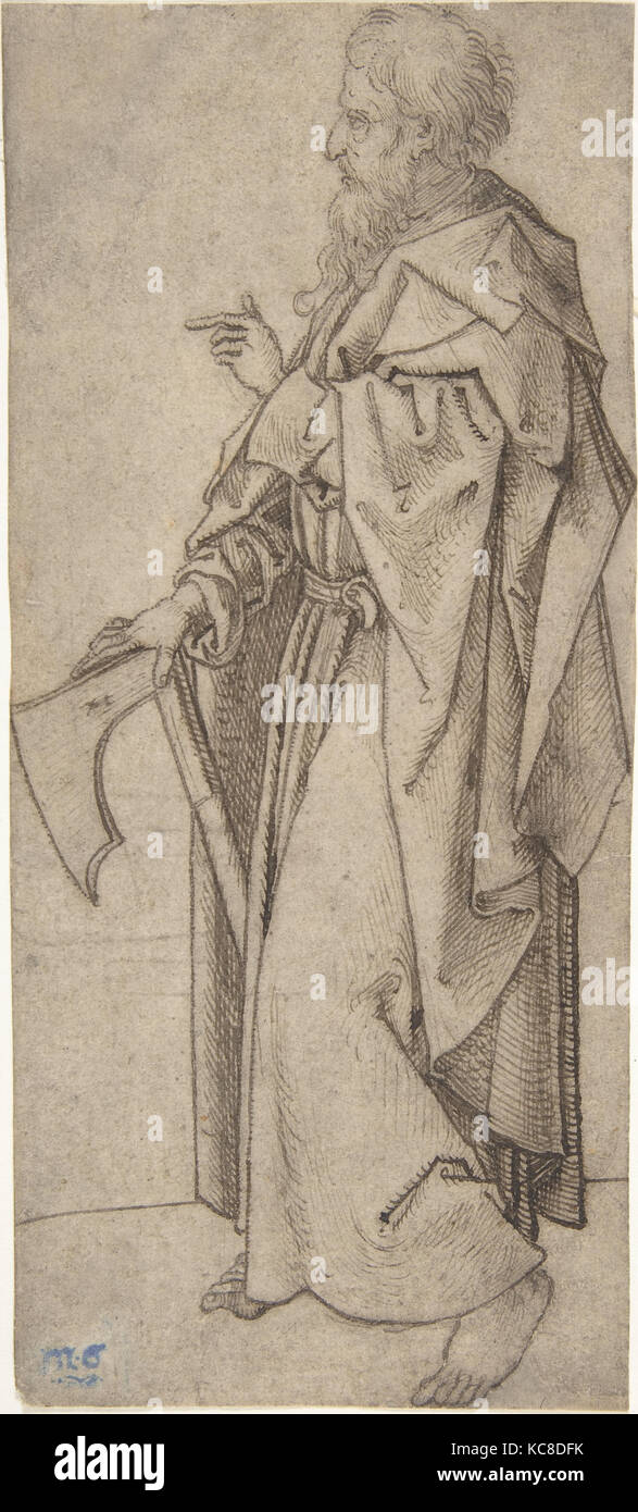 St. Matthew, Style of Martin Schongauer, 15th century Stock Photo - Alamy