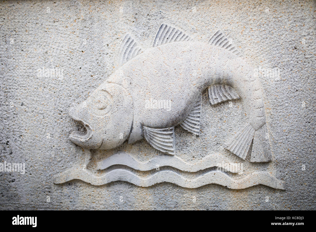 Ornaments, mouldings, gargoyle, low reliefs in a sandstone, granite ...