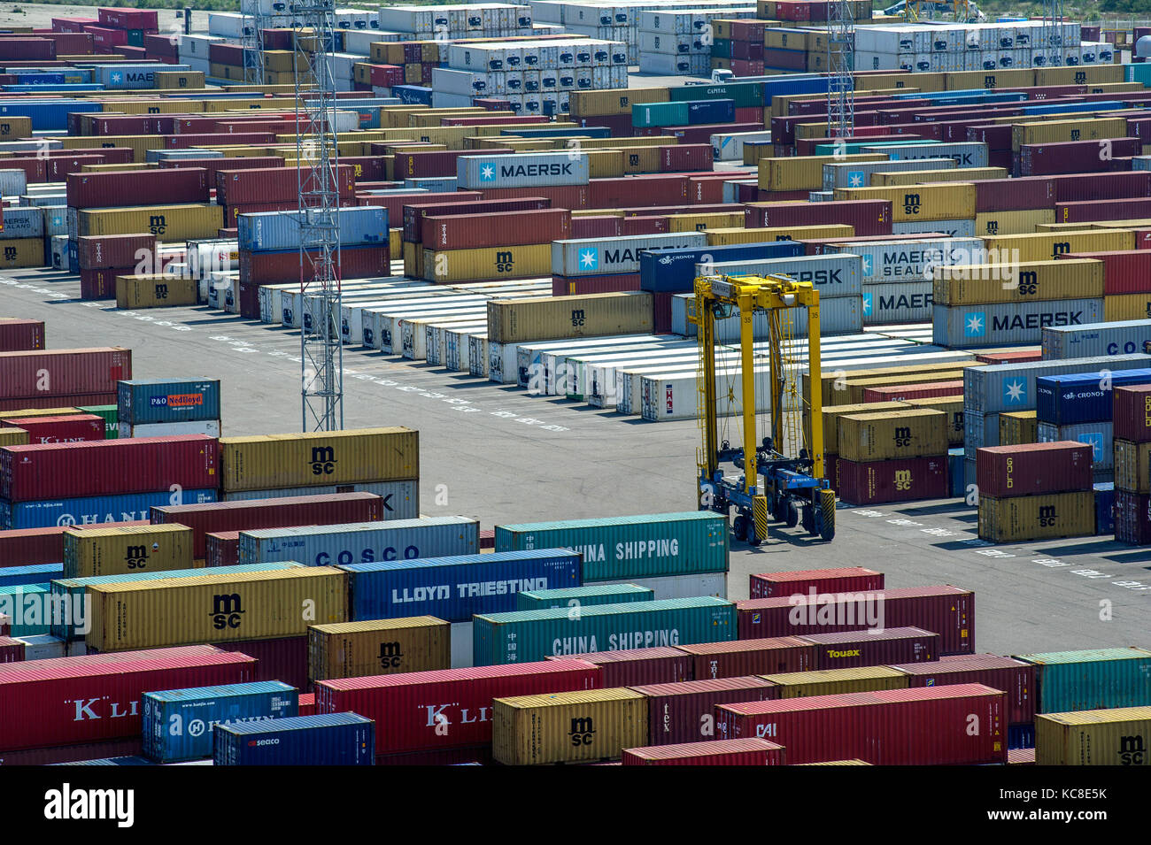Fos-sur-Mer (south-eastern France). 2015/04/24. Or carrier terminal of ...