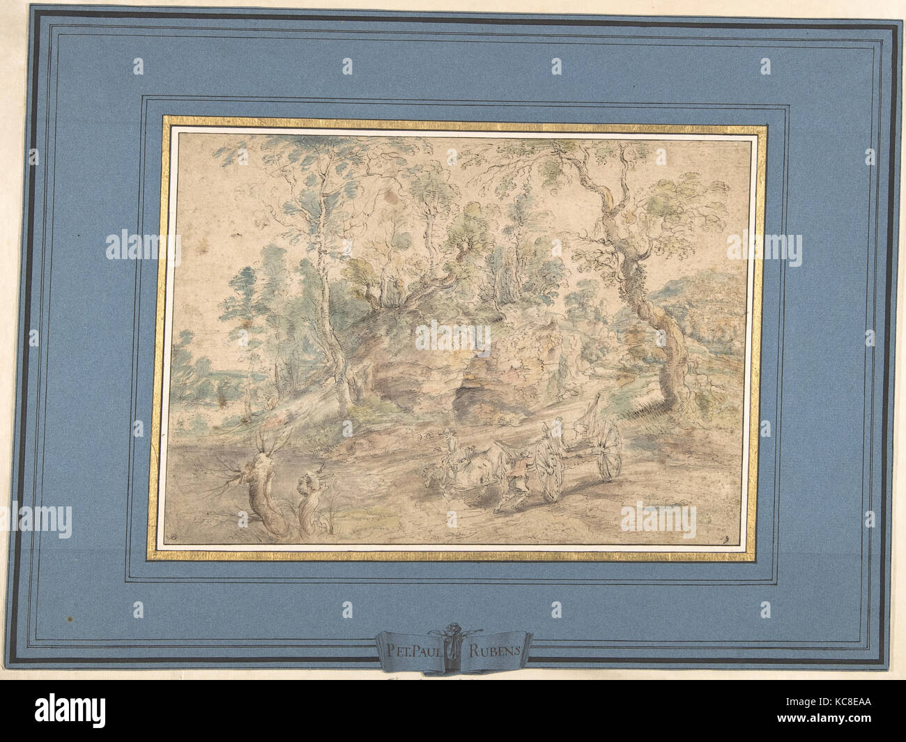 The Wagonner (after Peter Paul Rubens), Lodewijk de Vadder, 1620 Stock ...