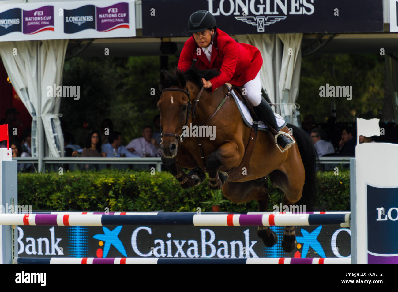 Longines FEI nations cup jumping final, Barcelona Stock Photo - Alamy