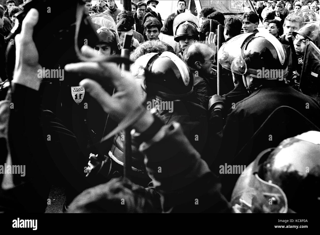 French National Front holds rally in Lyon to protest against the ...