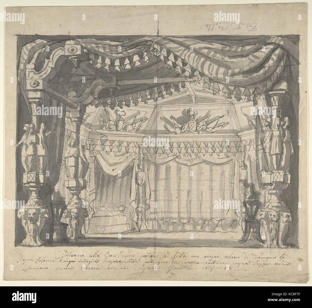 Interior of Opera Giudetta, Anonymous, Italian, 19th century, 1800–1900 ...