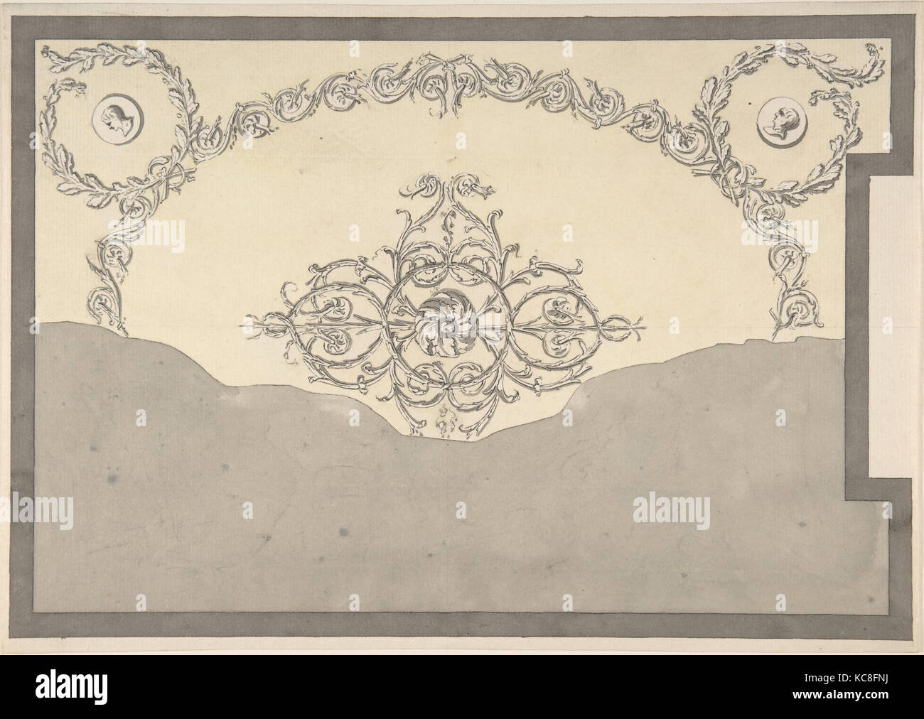 Design for Ceiling, either for 13 Berners Street, Westminster, London ...
