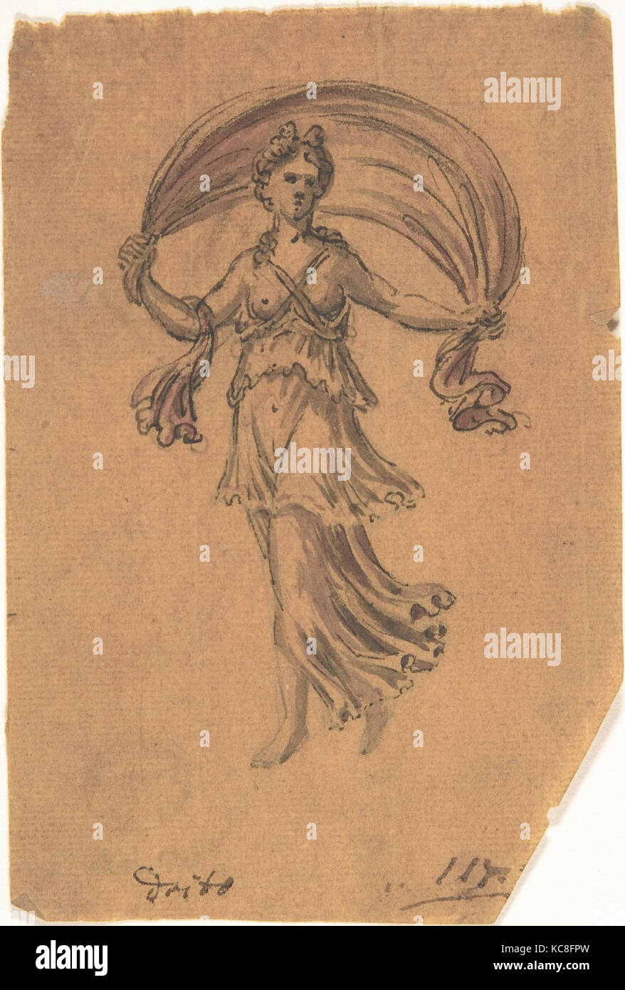 Study of a Classical Female Figure (Night), Anonymous, German, 19th ...