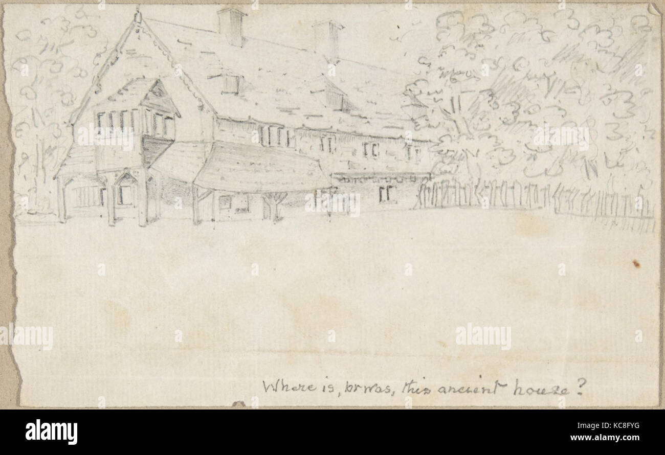 House, Anonymous, British, 19th century, 19th century Stock Photo - Alamy