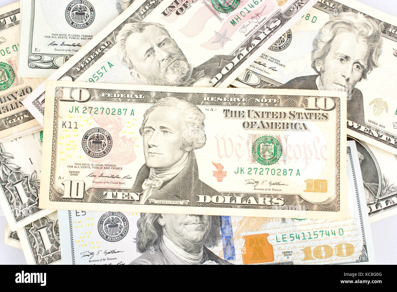 Dollar Bills, Notes US currency Dollars Stock Photo - Alamy