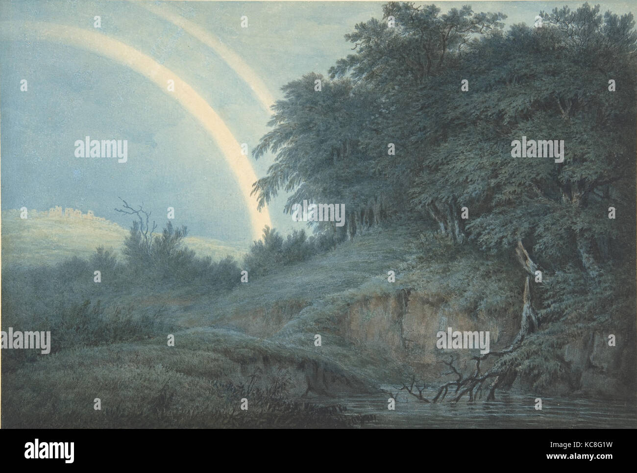 The Rainbow, 1794, Watercolor over graphite, sheet: 7 5/16 x 10 5/8 in ...