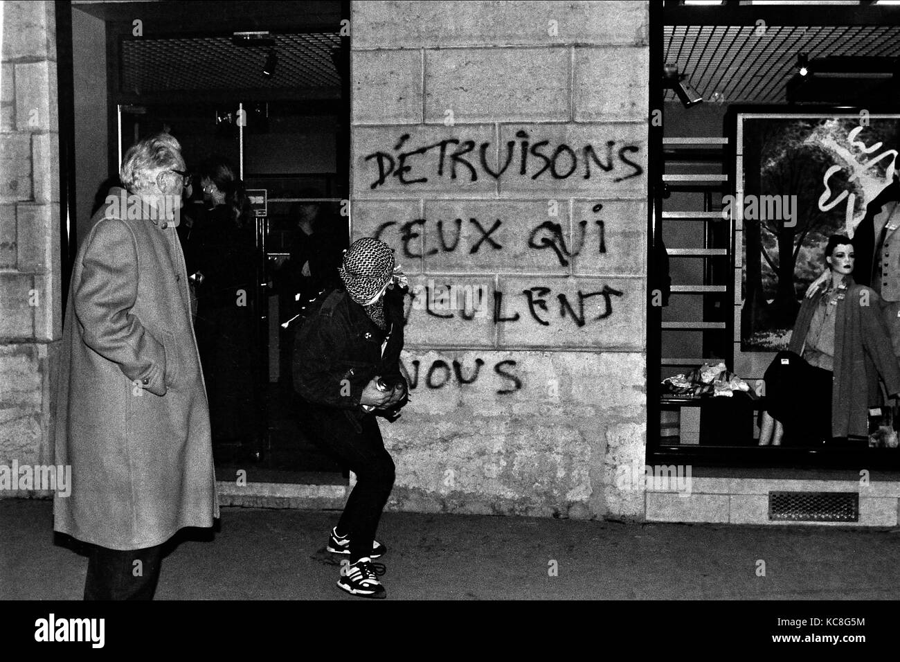 French National Front holds rally in Lyon to protest against the ...