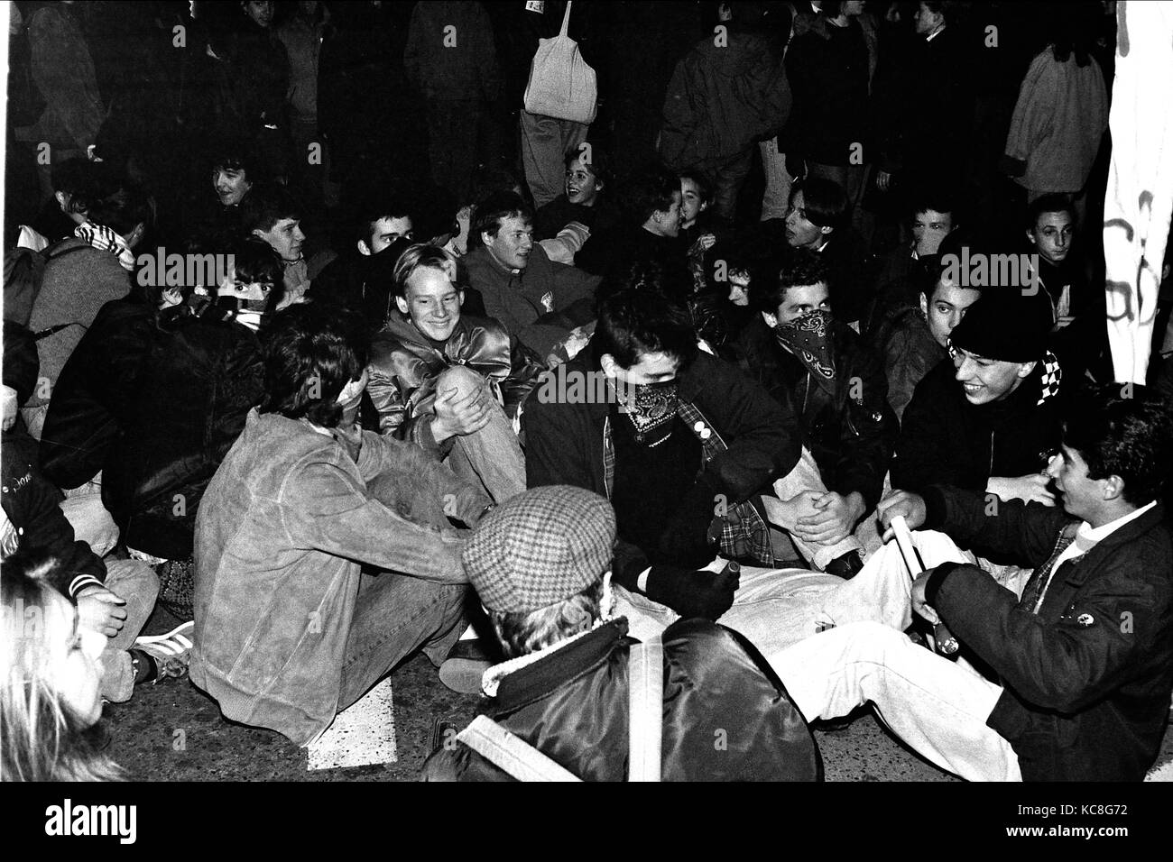 French National Front holds rally in Lyon to protest against the ...