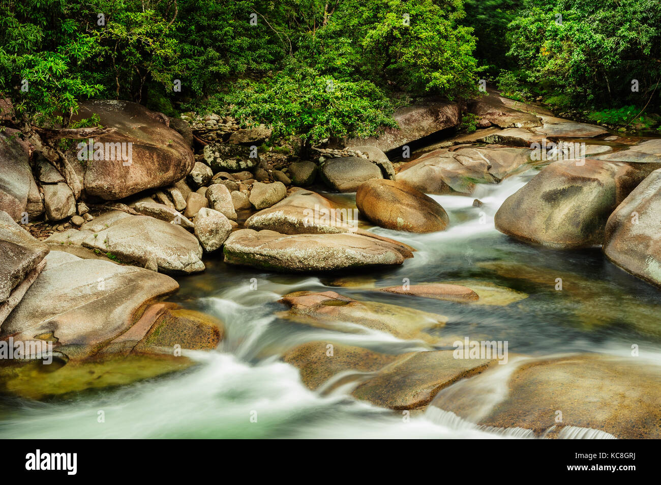 Boulder Gorge at Babinda in Tropical North Queensland Stock Photo - Alamy