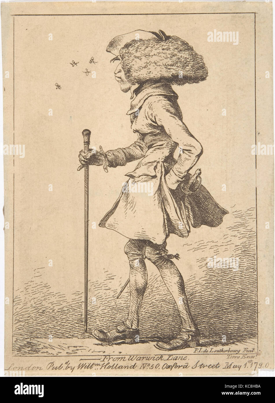 From Warwick Lane, Philippe Jacques de Loutherbourg, May 1, 1790 Stock ...