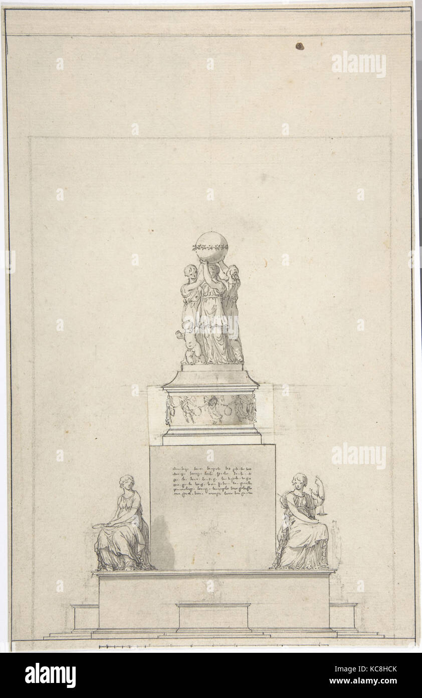 Design for Monument, Anonymous, French, 18th century Stock Photo - Alamy