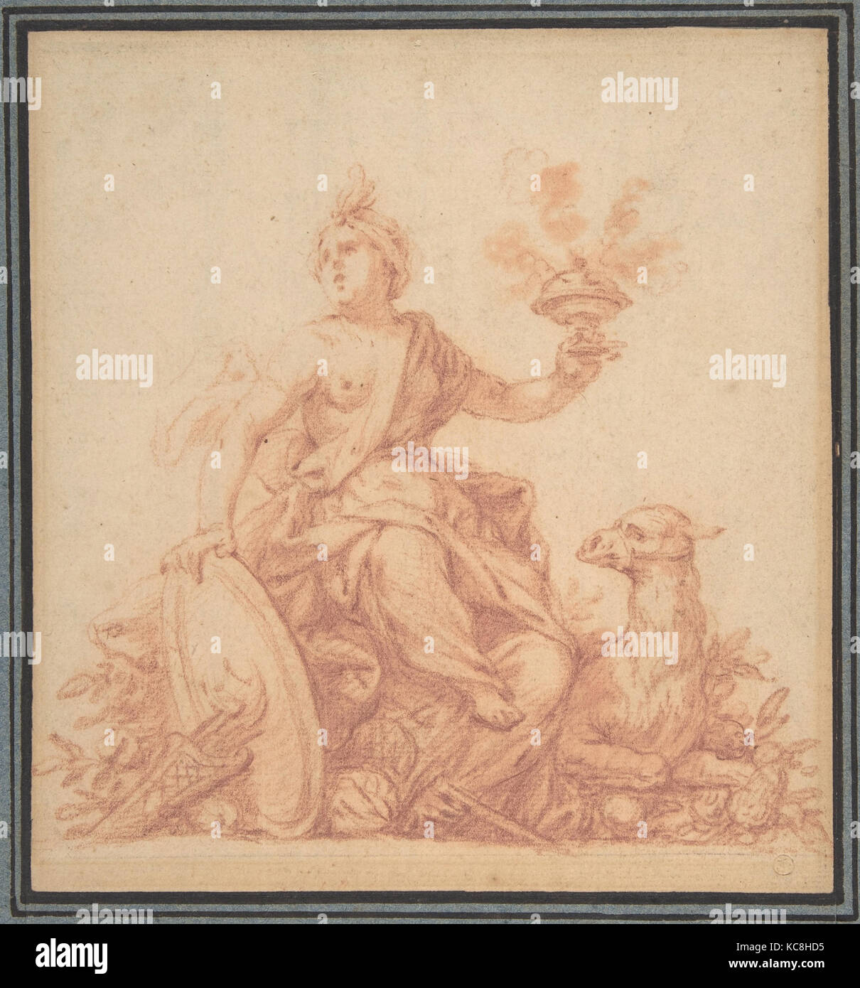 18th century drawings red chalk on paper hi-res stock photography and ...
