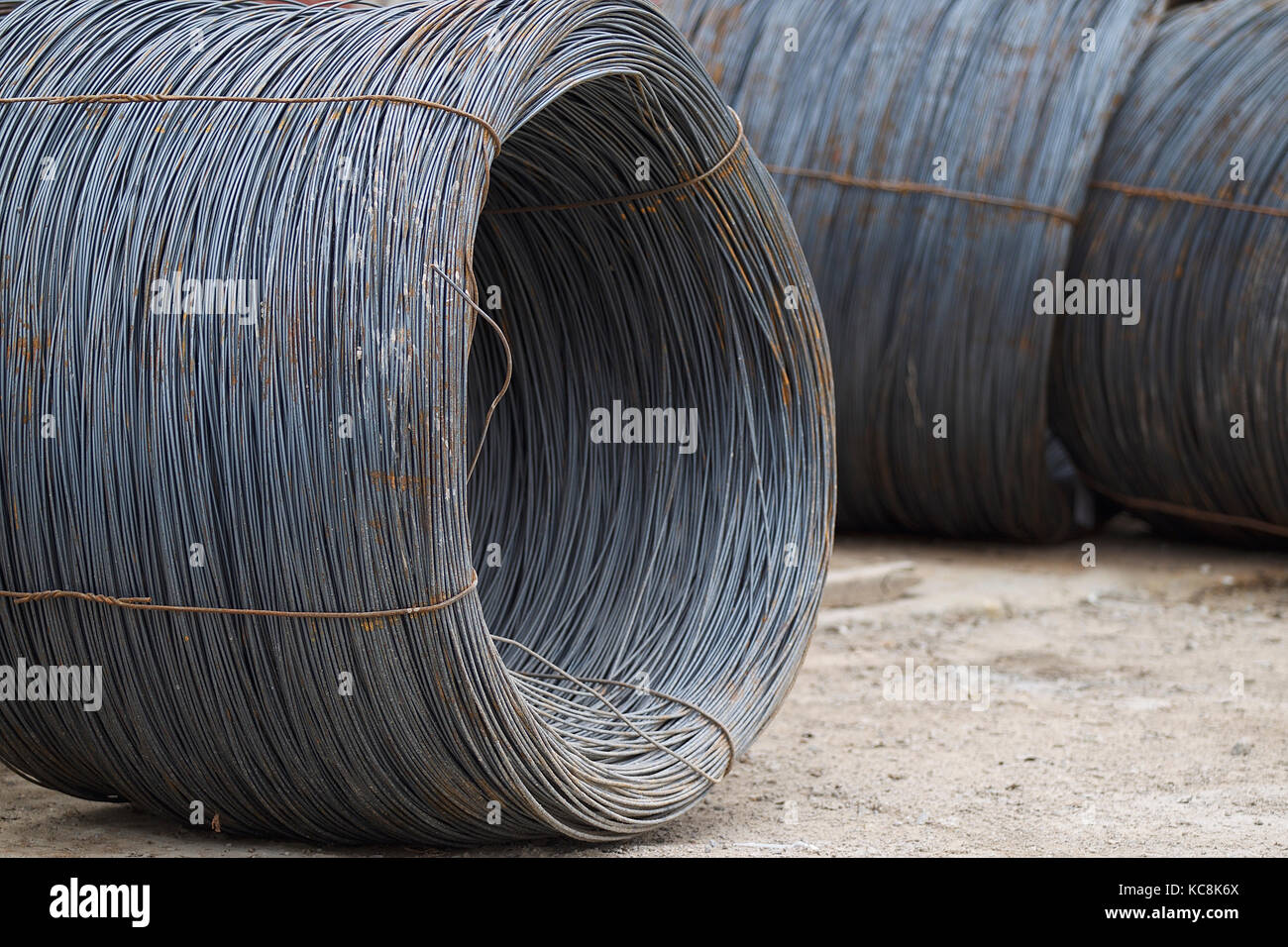 Thin metal reinforcement wound into bays at the metal products ...