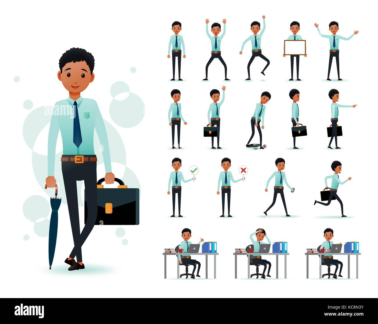 Flat 2d character vector vectors Stock Vector Images - Alamy