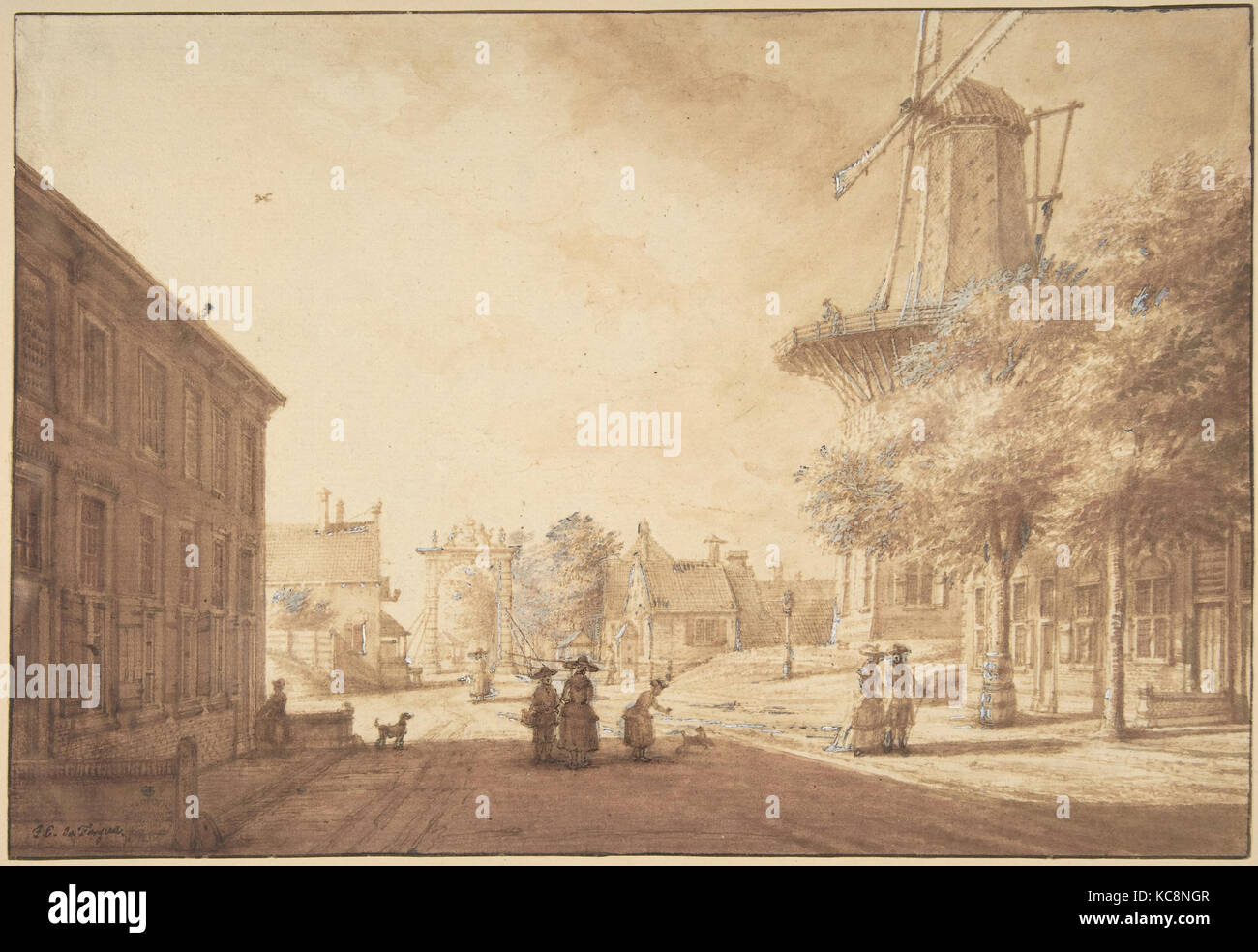 Entrance to The Hague from the South East, Jacob Elias La Fargue, 1750 ...