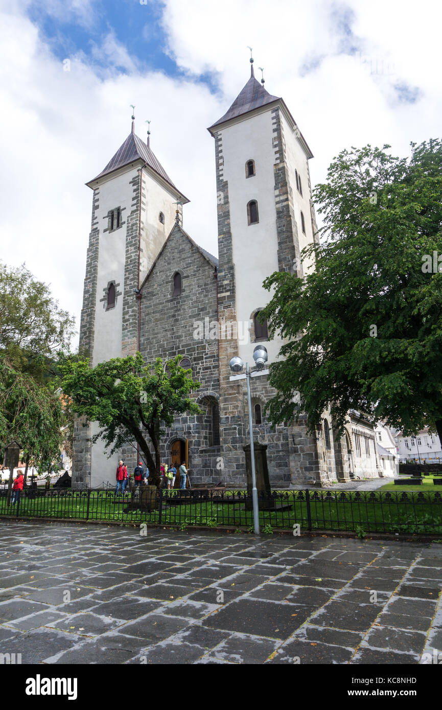 St Mary's Church in Bergen. 12th century. Bergen Anglican Church. The ...