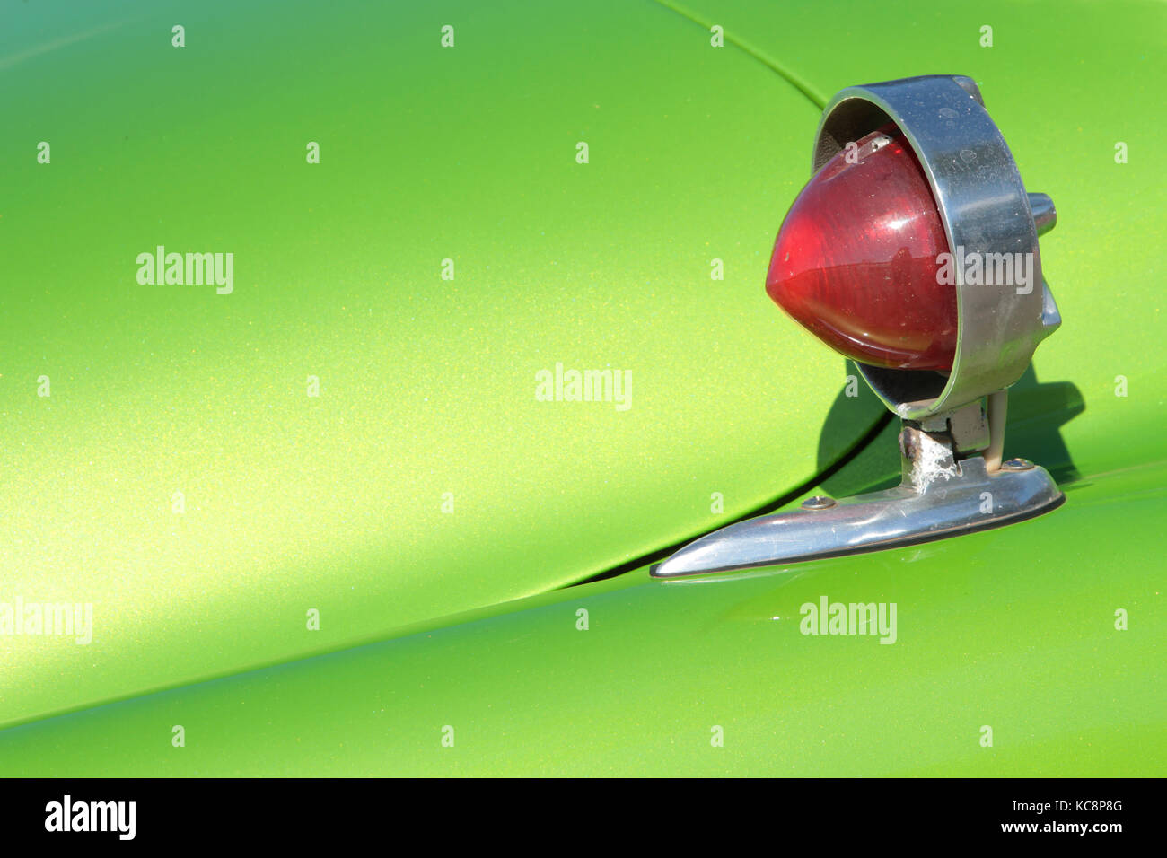 Indicator on an old car fender Stock Photo - Alamy