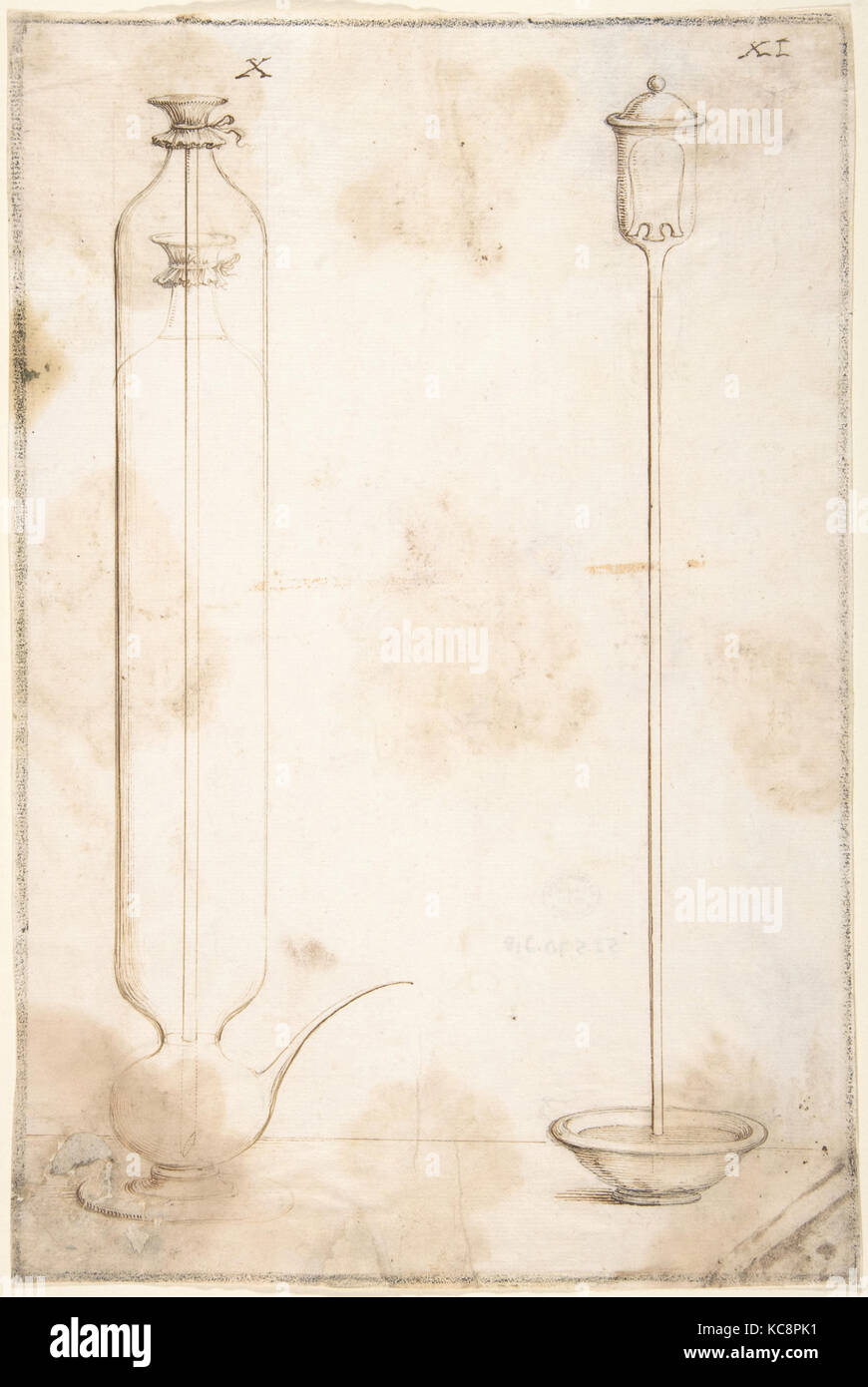 Two Glass Containers for Scientific Experiments with Liquids ...