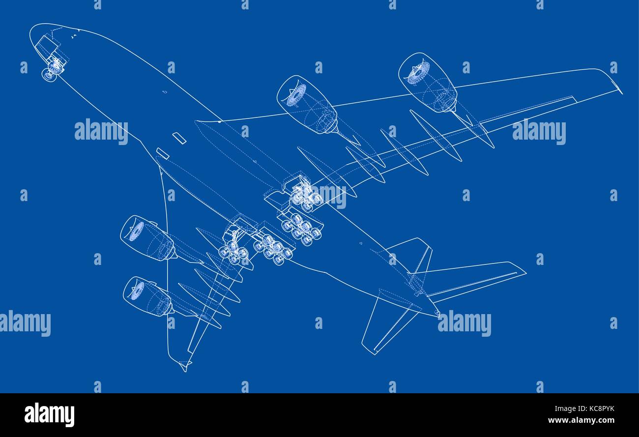 Passenger aircraft. Vector Stock Vector Image & Art - Alamy