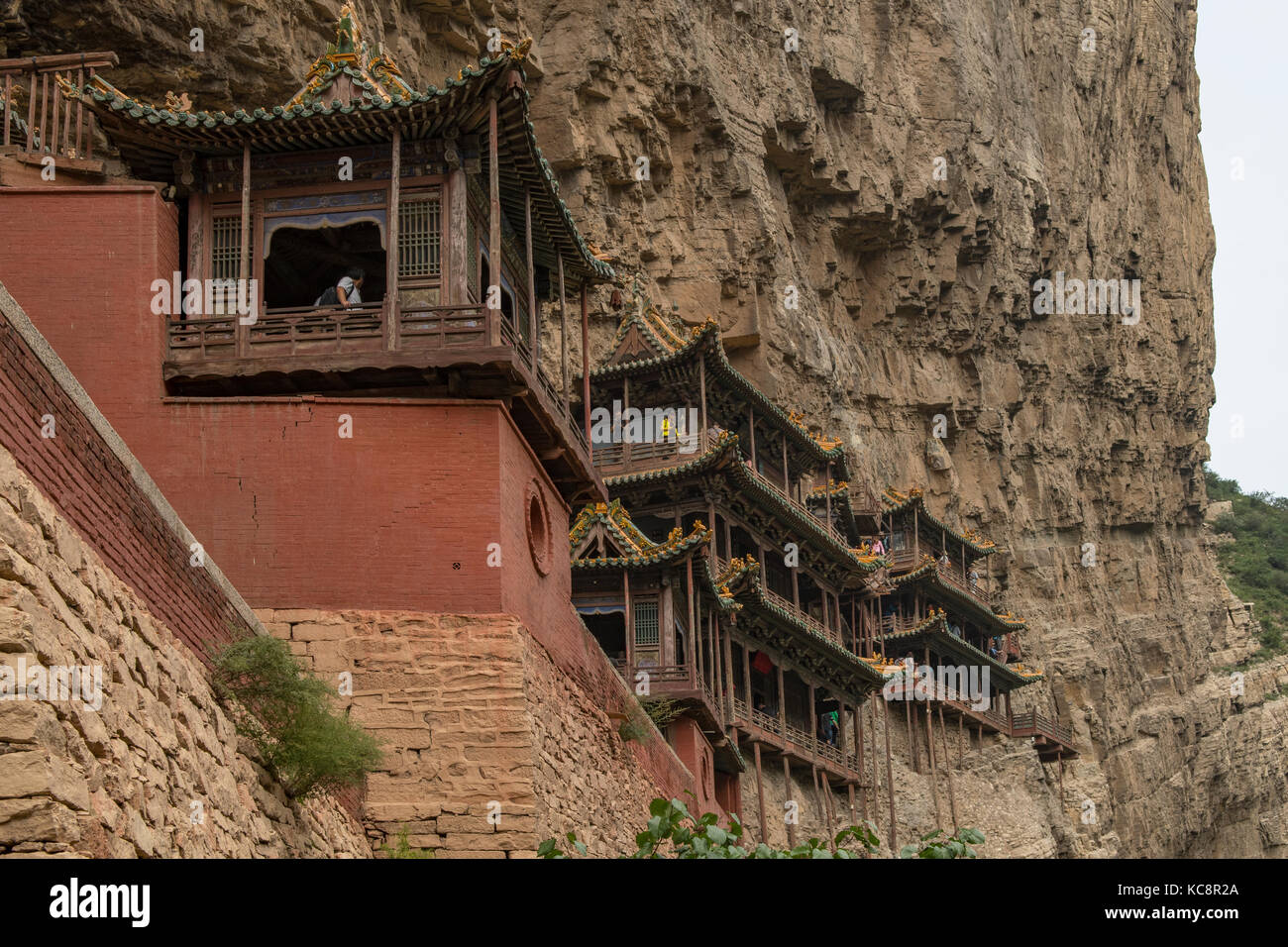 Hanging Temple, Jinxia Gorge, Mt Hengshan, Shanxi, China Stock Photo ...