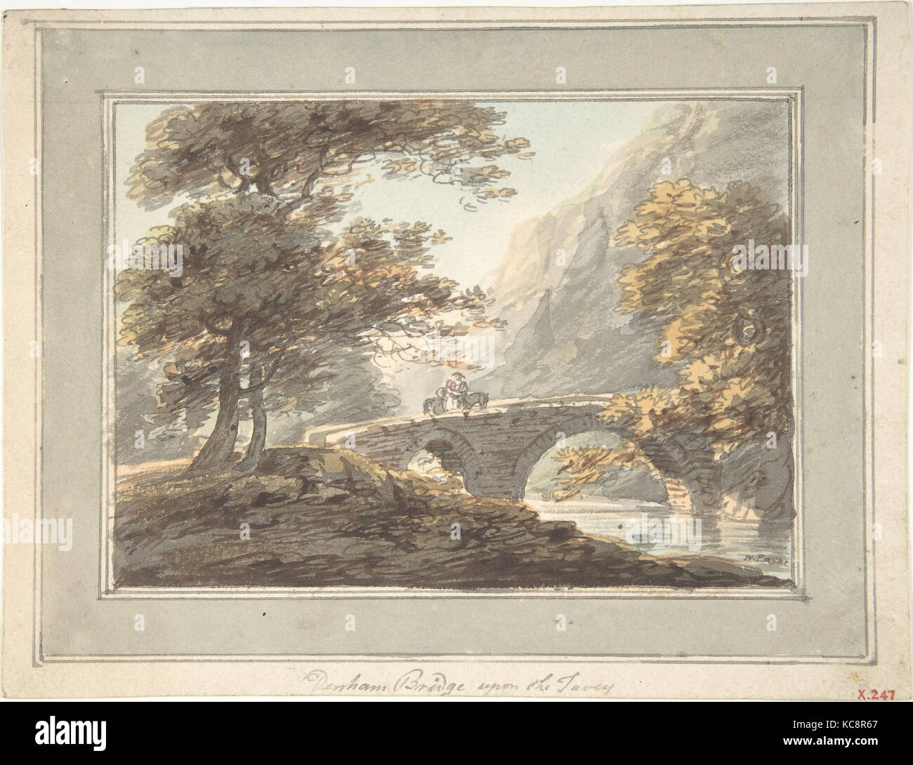 Denham Bridge upon the Tavy, William Payne, 1780–1830 Stock Photo - Alamy
