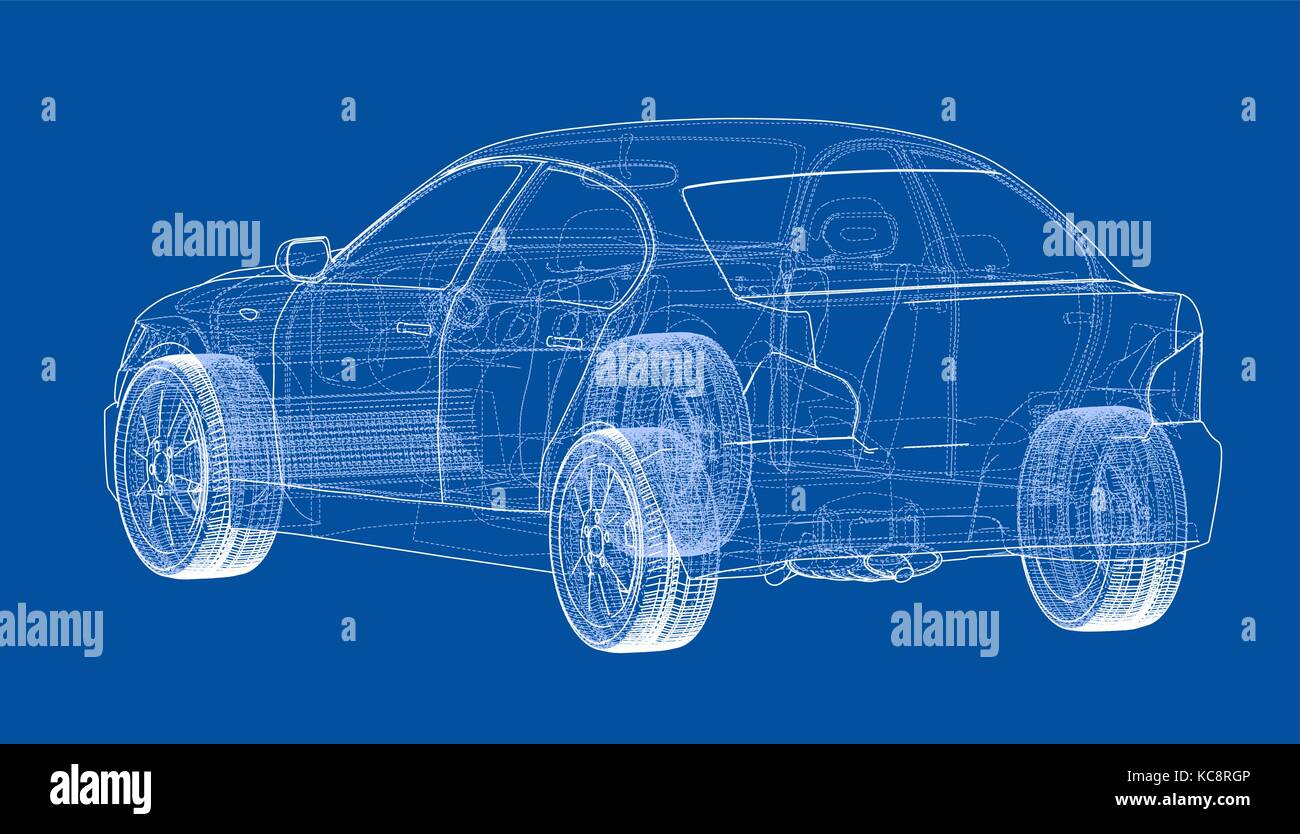 Concept car. Vector Stock Vector Image & Art - Alamy