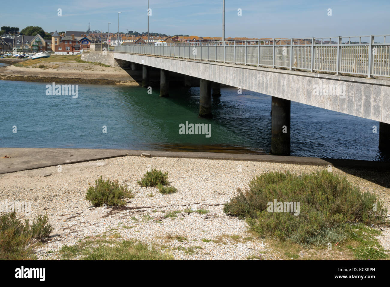 Ferry Bridge linking the mainland with Portland in Dorset Stock Photo ...