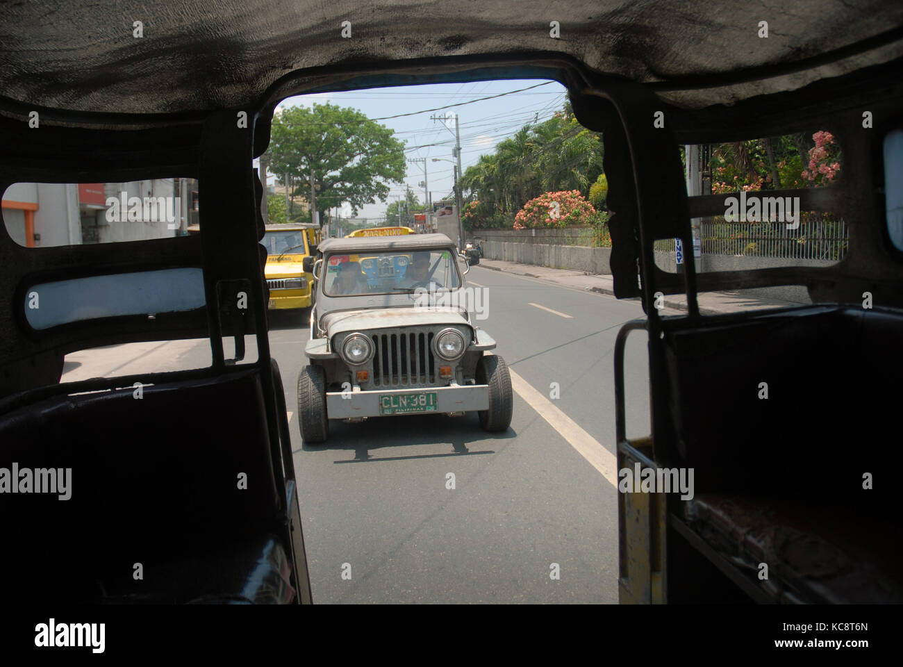 Jeep from a back of a Jeepney, Angeles, Philippines Stock Photo - Alamy