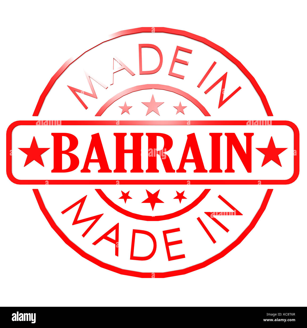 Made in Bahrain red seal image with hi-res rendered artwork that could ...