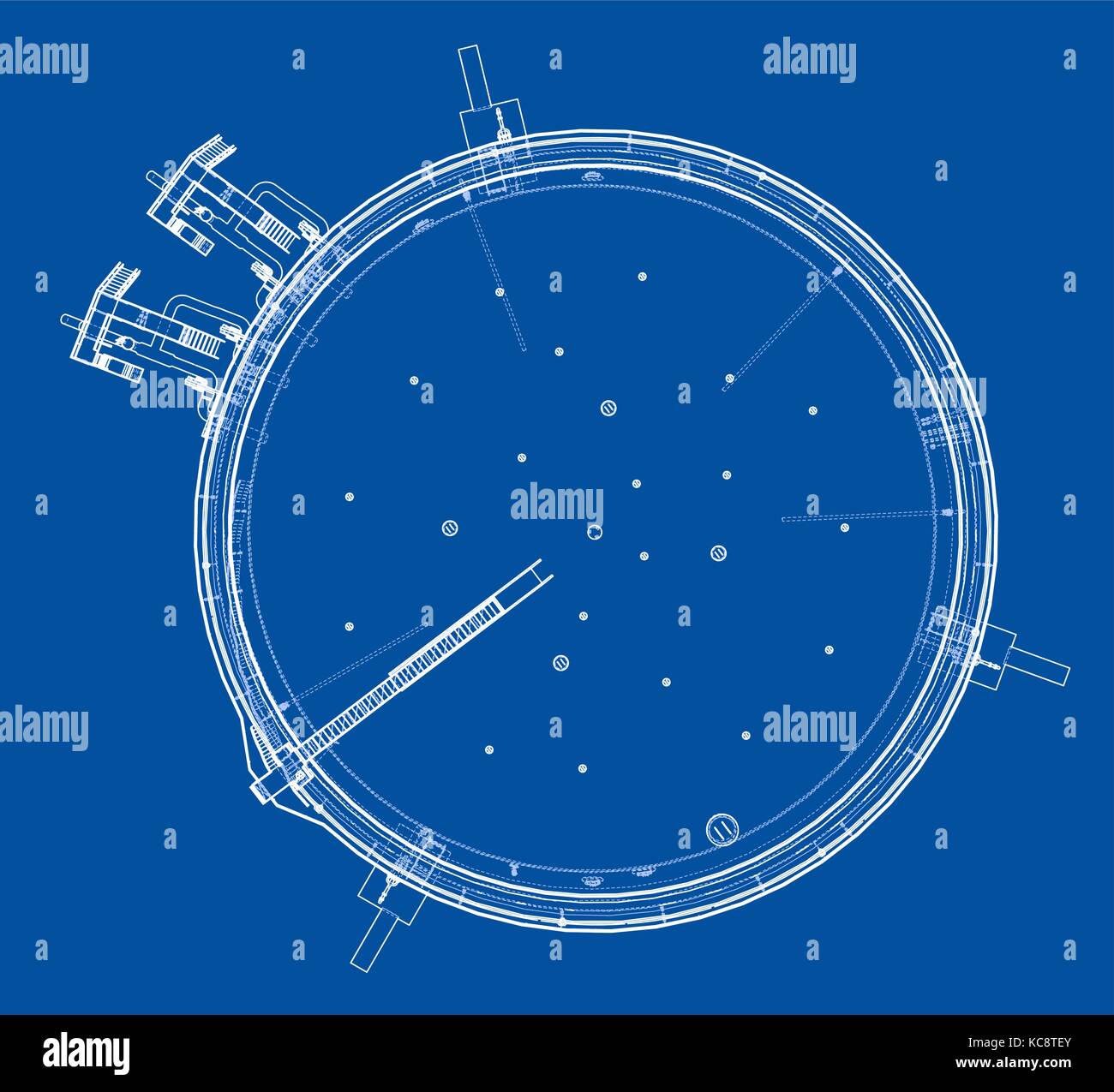 Oil storage tank. Vector Stock Vector Image & Art - Alamy