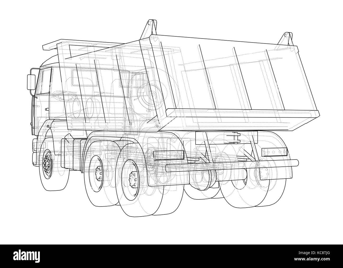 Dump truck. Vector Stock Vector Image & Art - Alamy