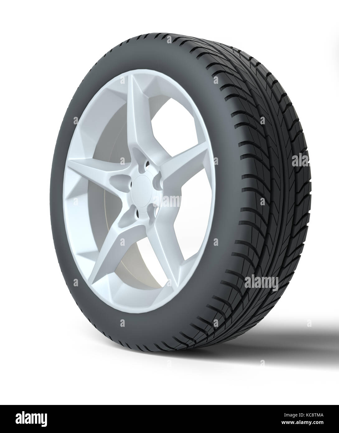 Car wheel isolated Stock Photo - Alamy