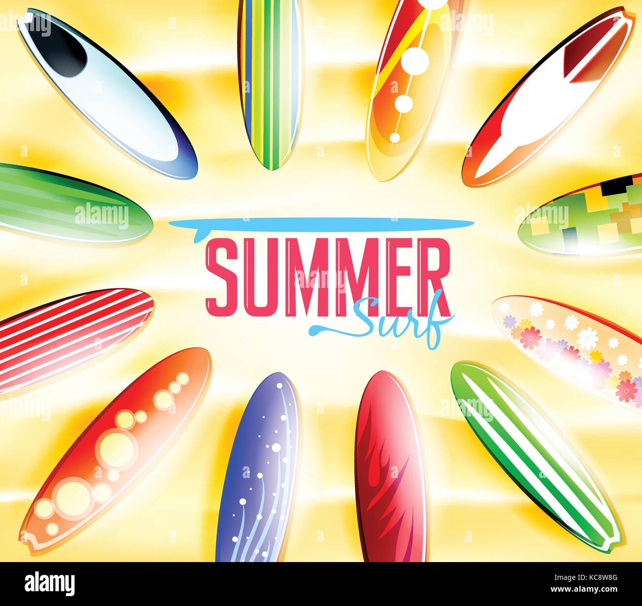 Cool surfing designs hi-res stock photography and images - Alamy