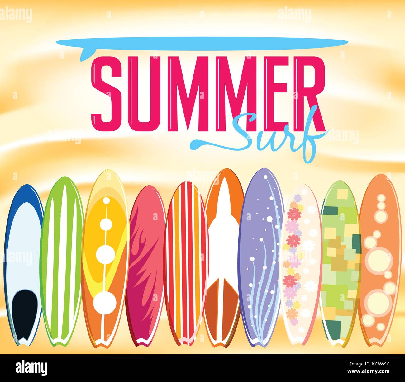 Cool surfing designs hi-res stock photography and images - Alamy