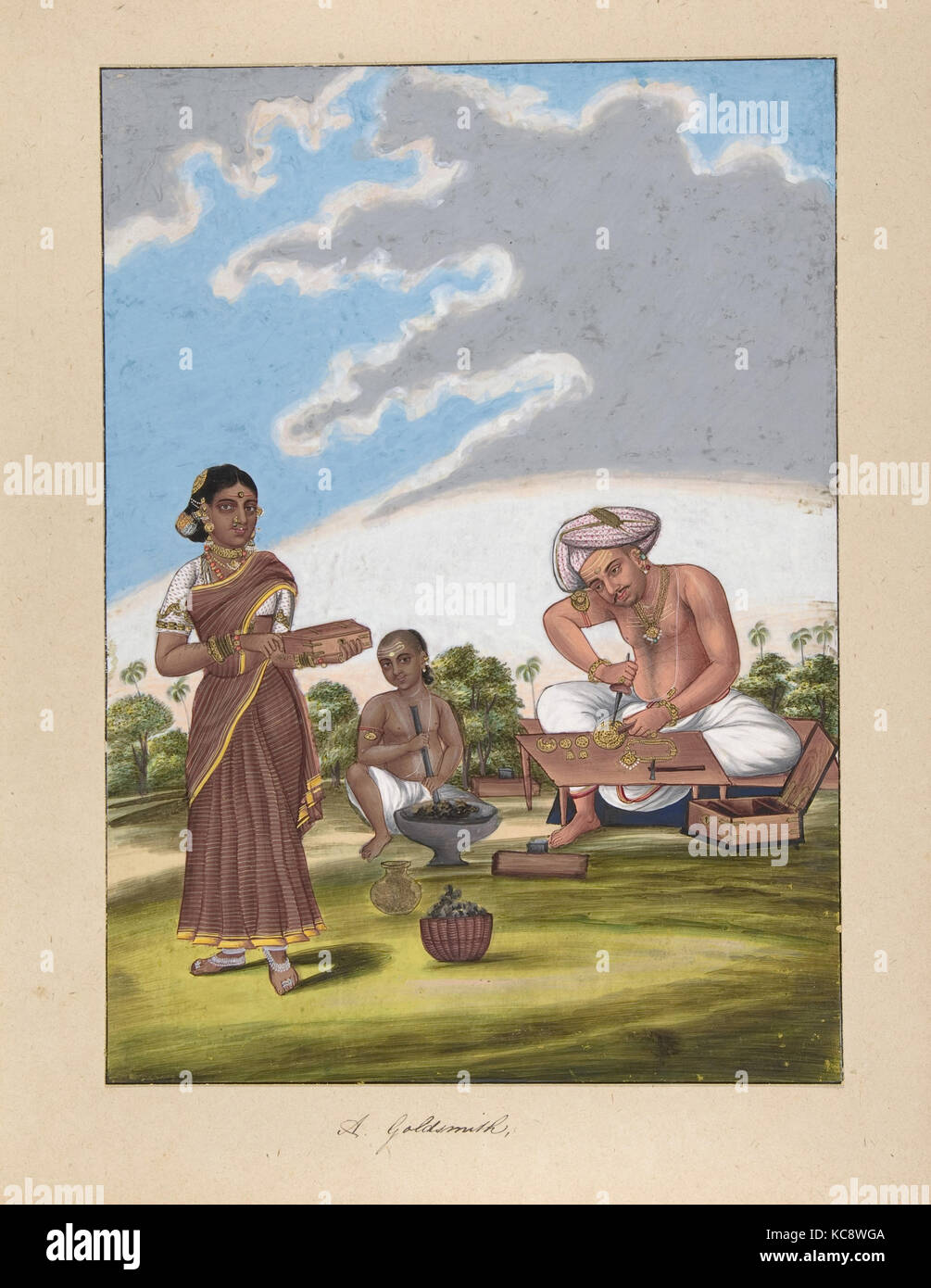 Indian goldsmith hi-res stock photography and images - Alamy