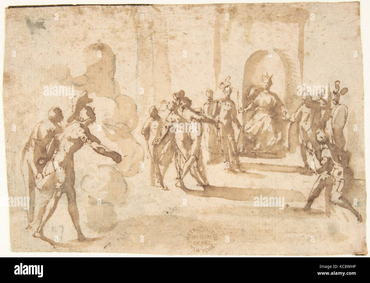 Aeneas and Achates Entering Dido's Palace in a Cloud, attributed to ...