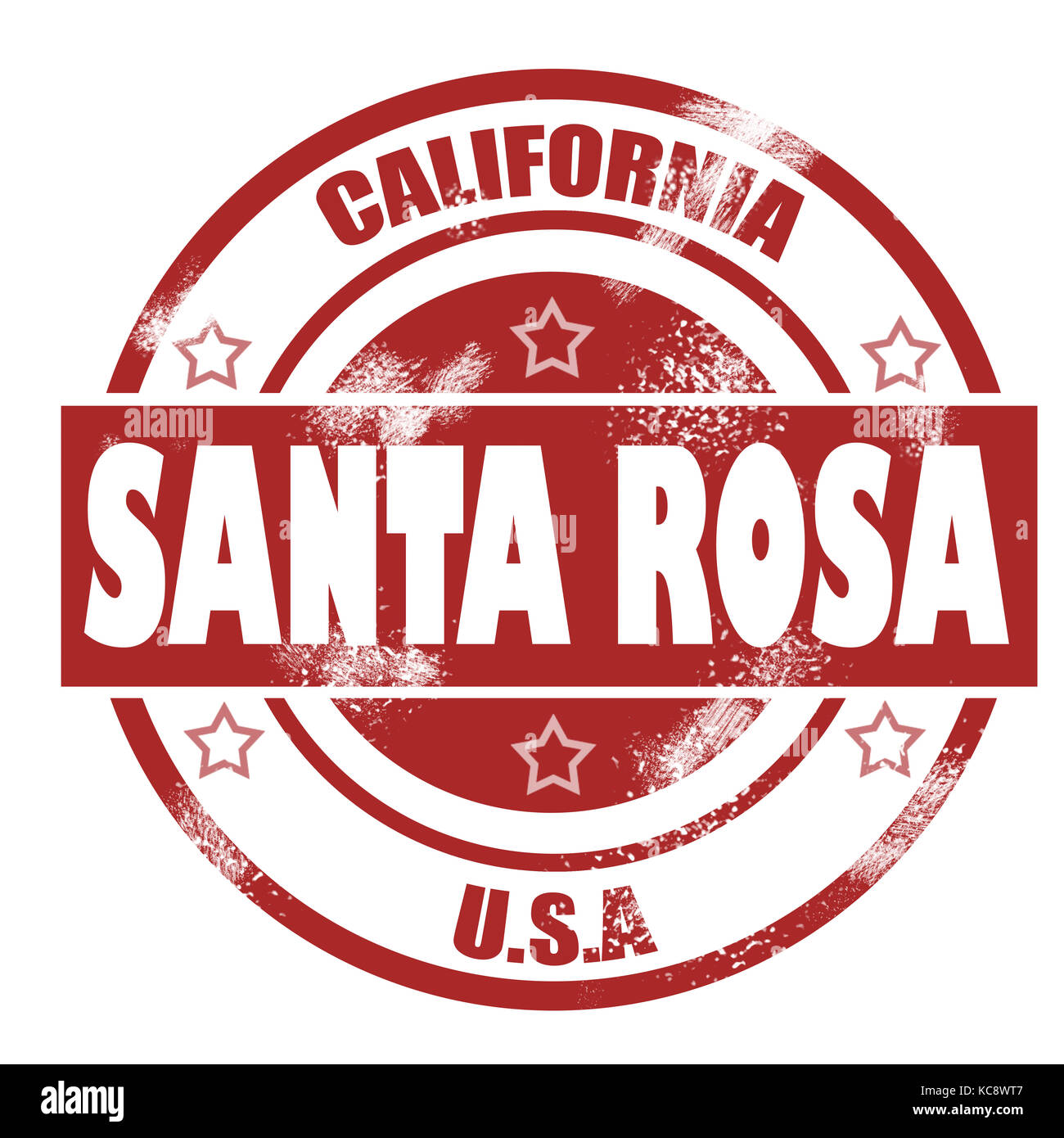 Santa Rosa Stamp image with hi-res rendered artwork that could be used ...