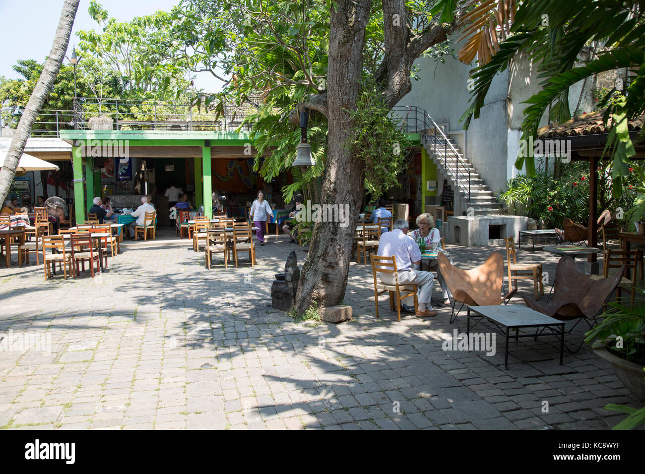 Courtyard cafe in Barefoot shop, Colombo, Sri Lanka, Asia Stock Photo ...