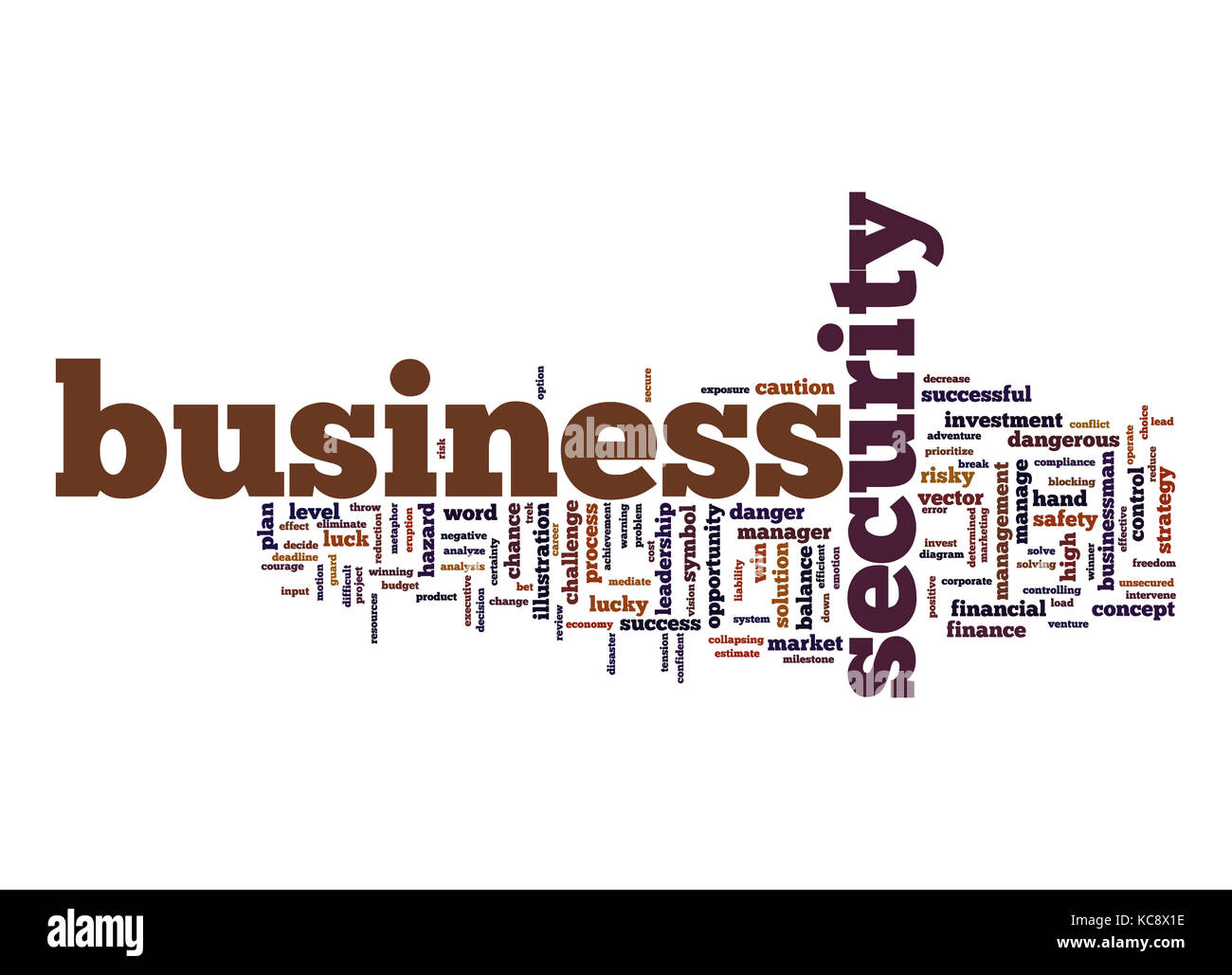Business security word cloud with white background image with hi-res ...