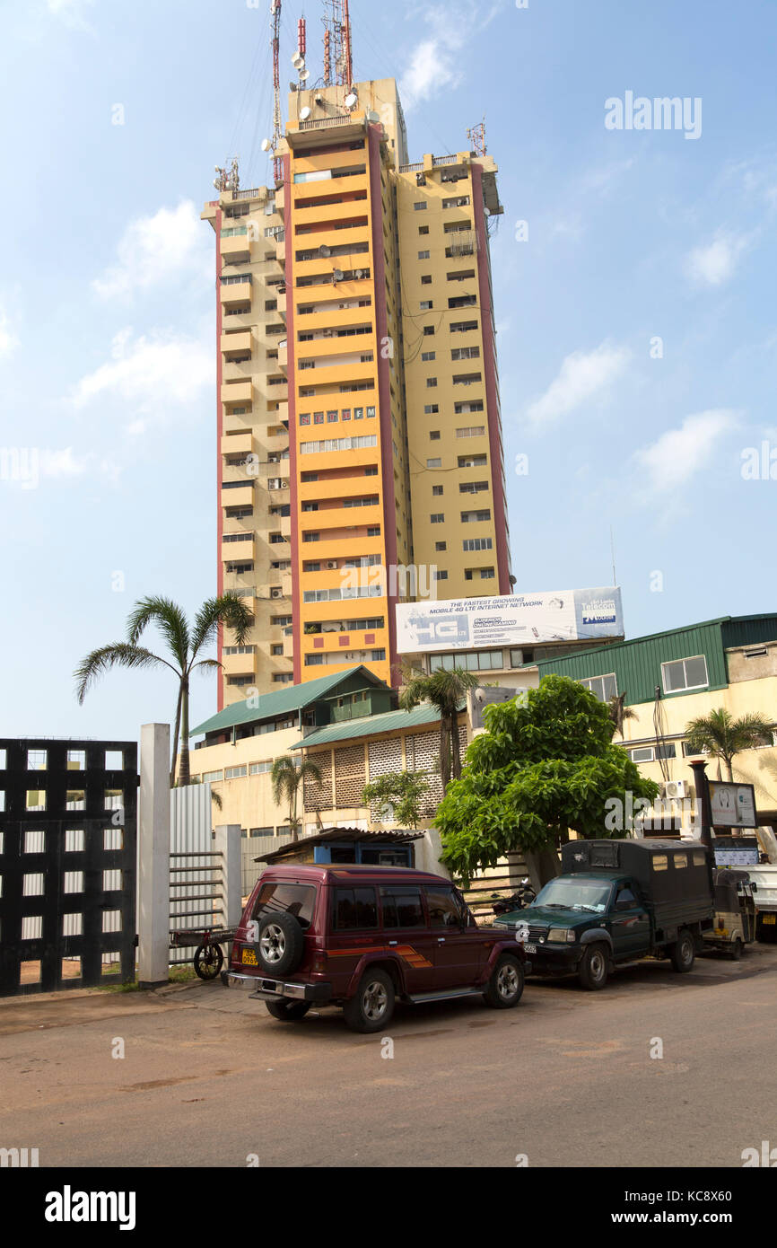 High rise apartment building in city centre of Colombo, Sri Lanka, Asia ...