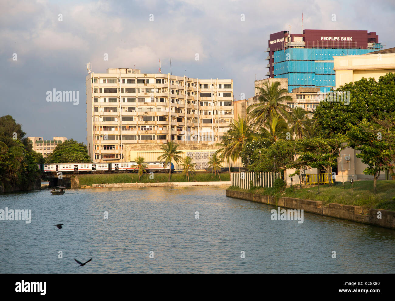 Waterfront construction project central Colombo, Sri Lanka, Asia Stock ...