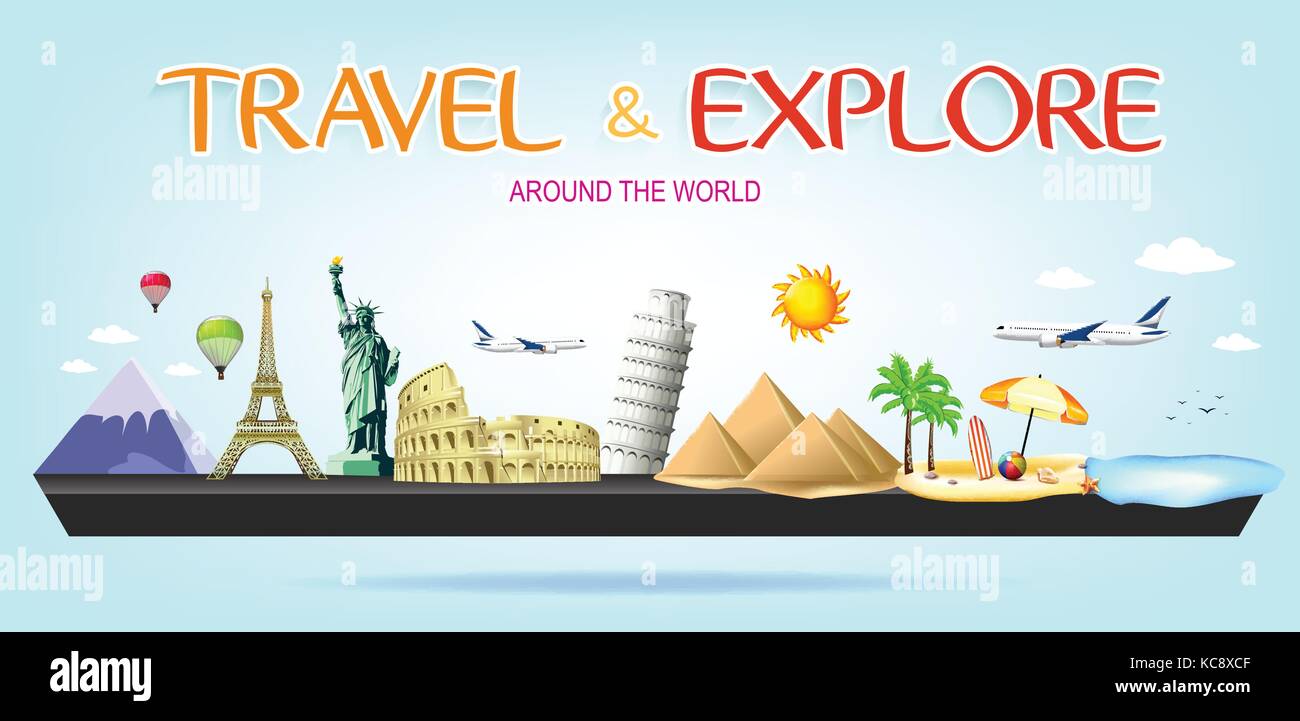 Travel and Explore Around the World Miniature Landscape with Famous ...