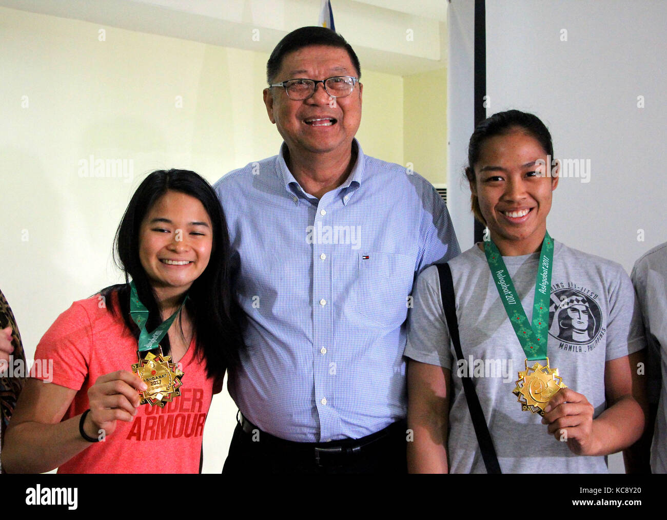 Philippine Sports Commission Chairman William I. Ramirez (2nd from left ...